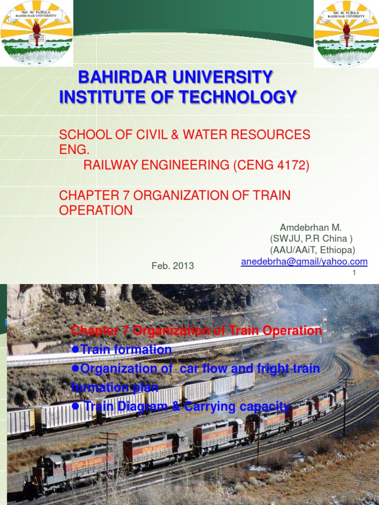 Chapter-7 Organization of Train Operation | PDF | Rail Freight ...