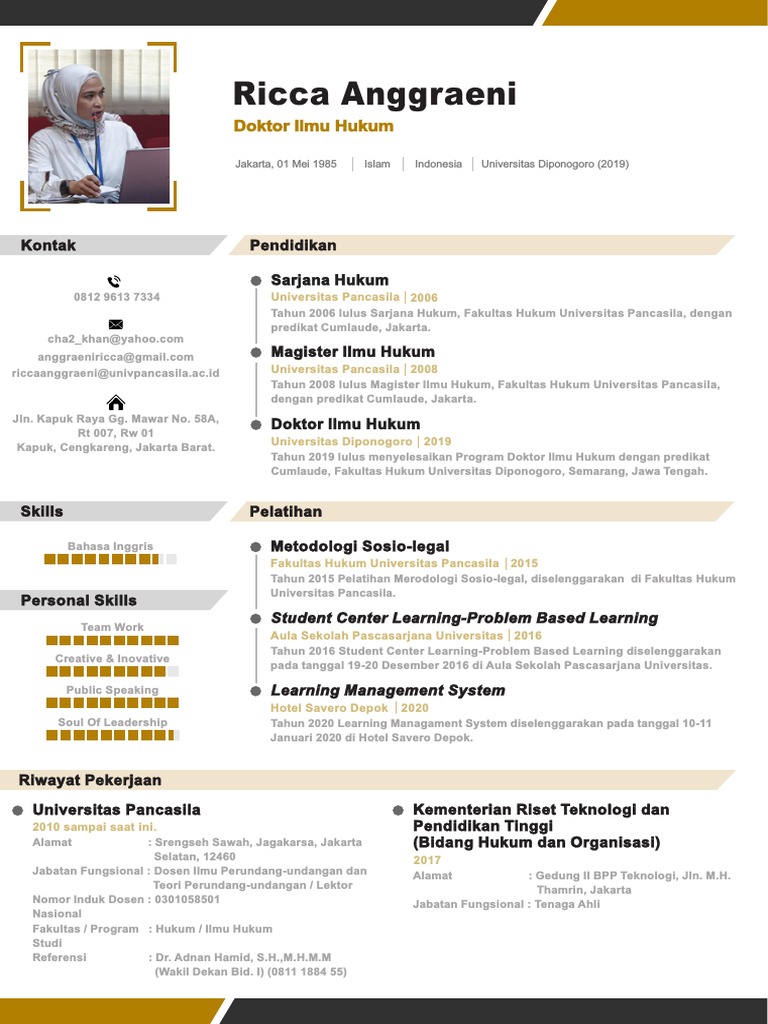 CV Ricca Anggraeni | PDF