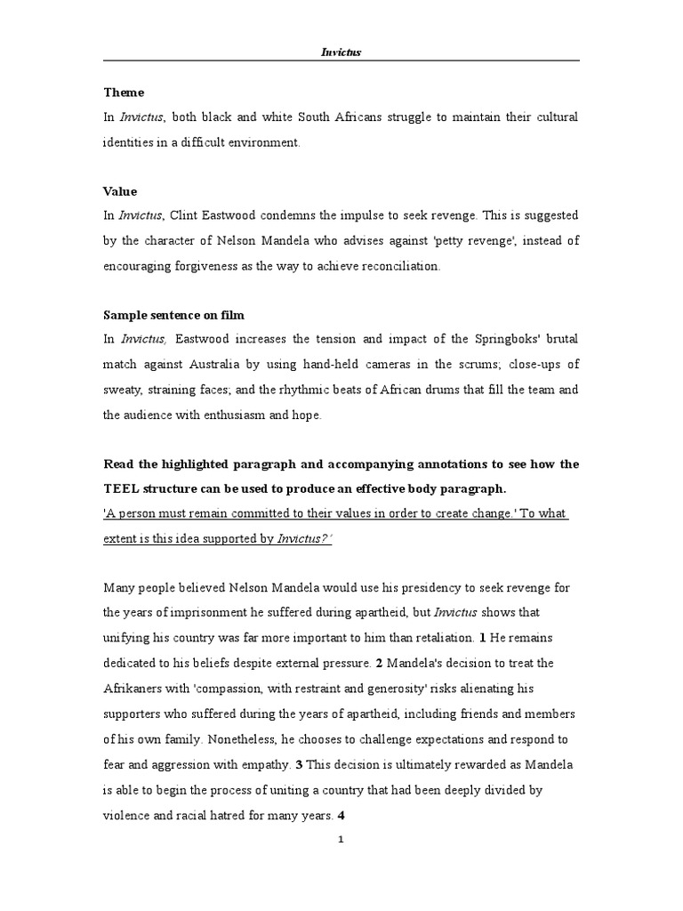 Theme: Invictus | PDF