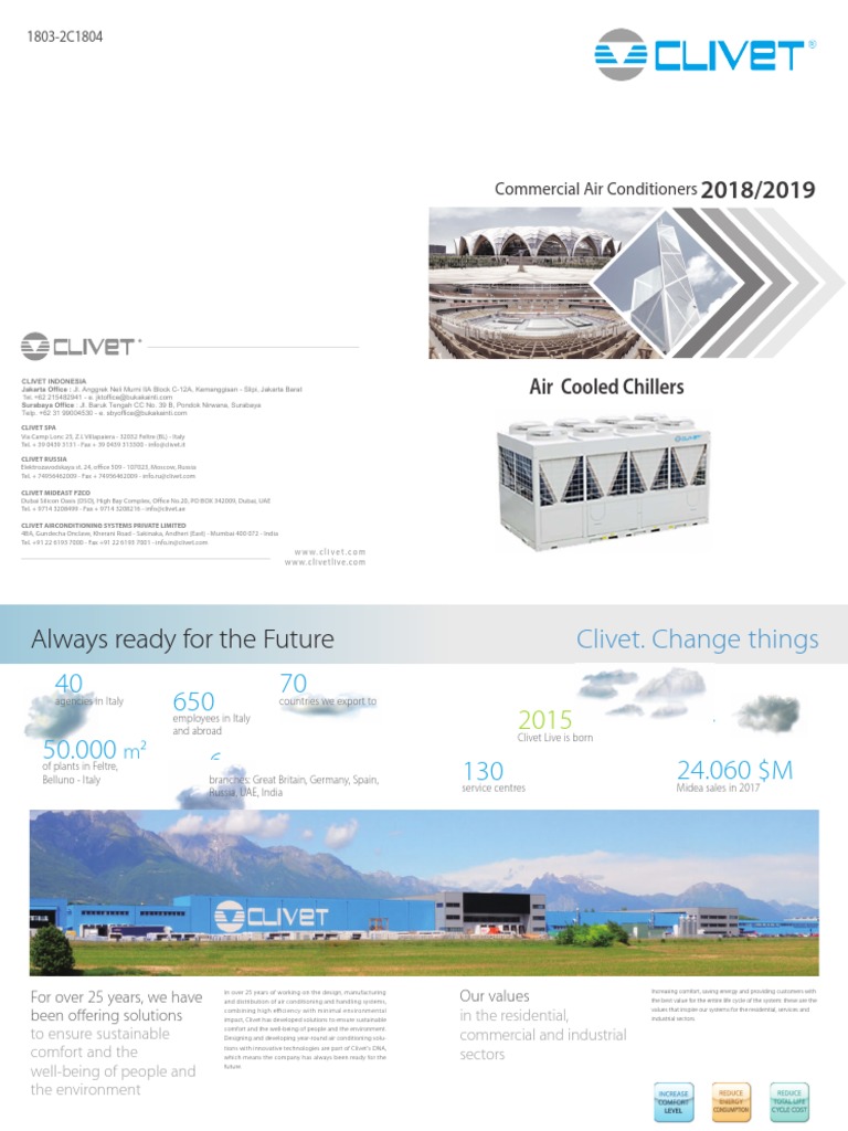 6 CLIVET-Air Cooled Chillers-H0409 - Compressed-1 | PDF | Air ...