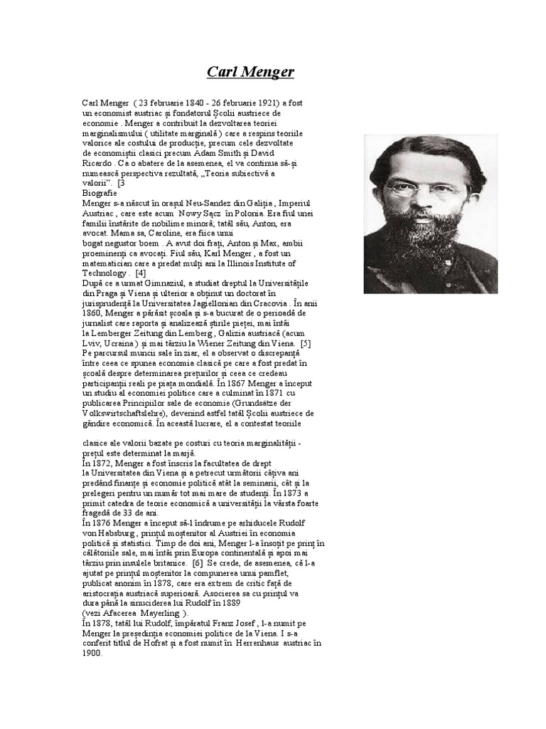Carl Menger | PDF