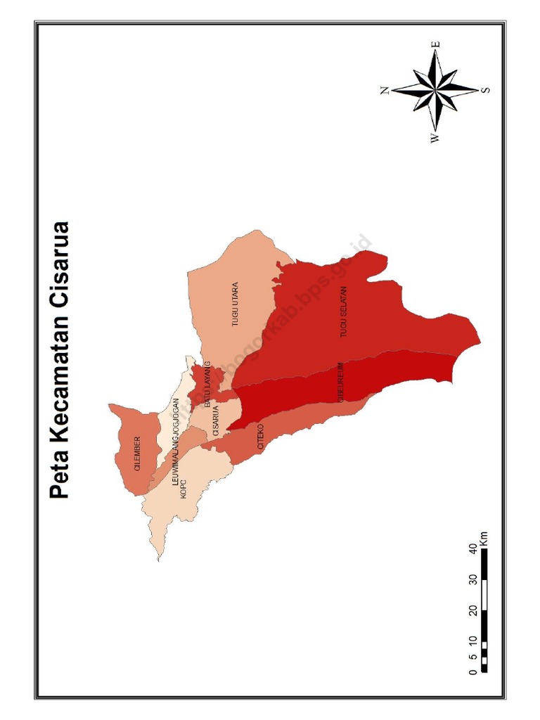 Peta Kecamatan Cisarua Kabupaten Bogor | PDF