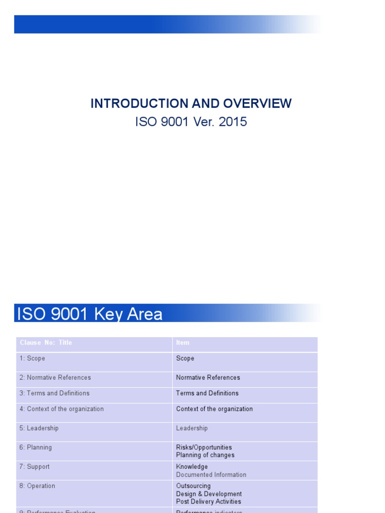 Training Template ISO 9001 Ver.2015 Bahasa Indonesia | PDF | Iso 9000 ...
