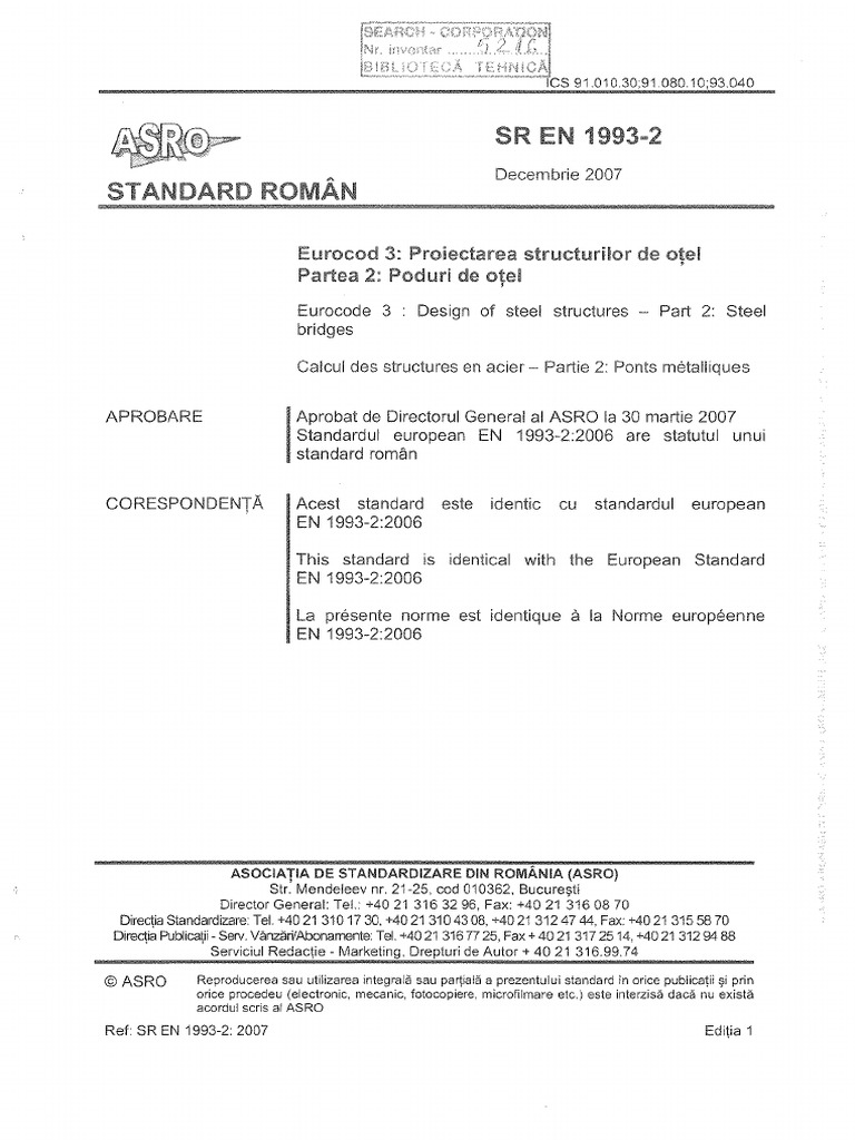Eurocod 3-2 Poduri | PDF