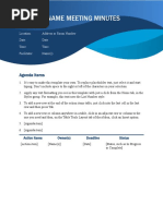 Matters Arising Template | PDF