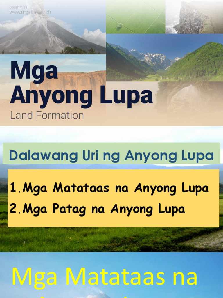 Mga Anyong Lupa PDF | PDF