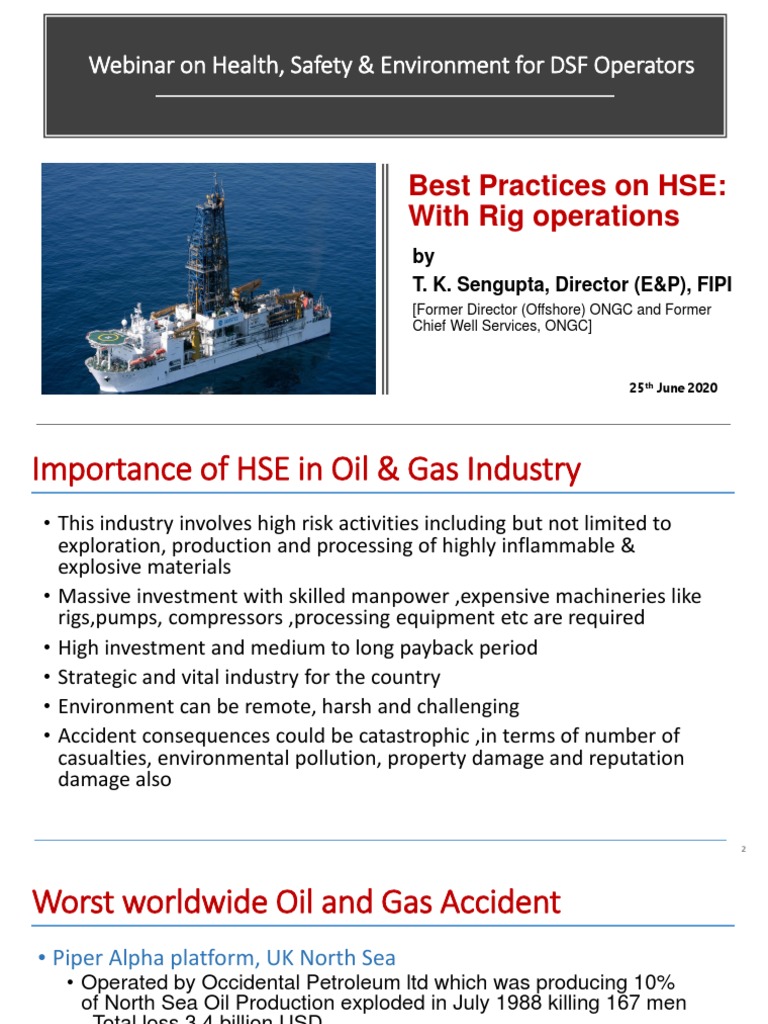 Webinar On Health, Safety & Environment For DSF Operators: Best ...