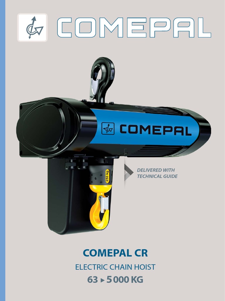 Comepal CR: Electric Chain Hoist | PDF | Crane (Machine) | Manufactured ...