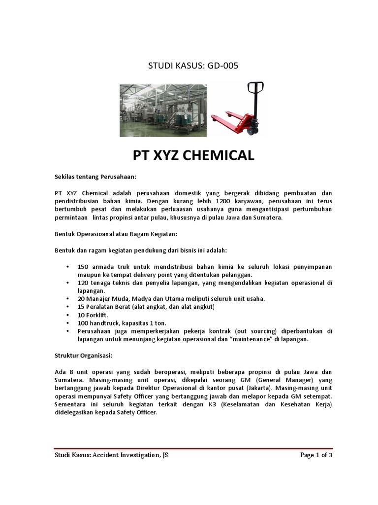 Latihan Pengisan Laporan Loss Causation Model | PDF