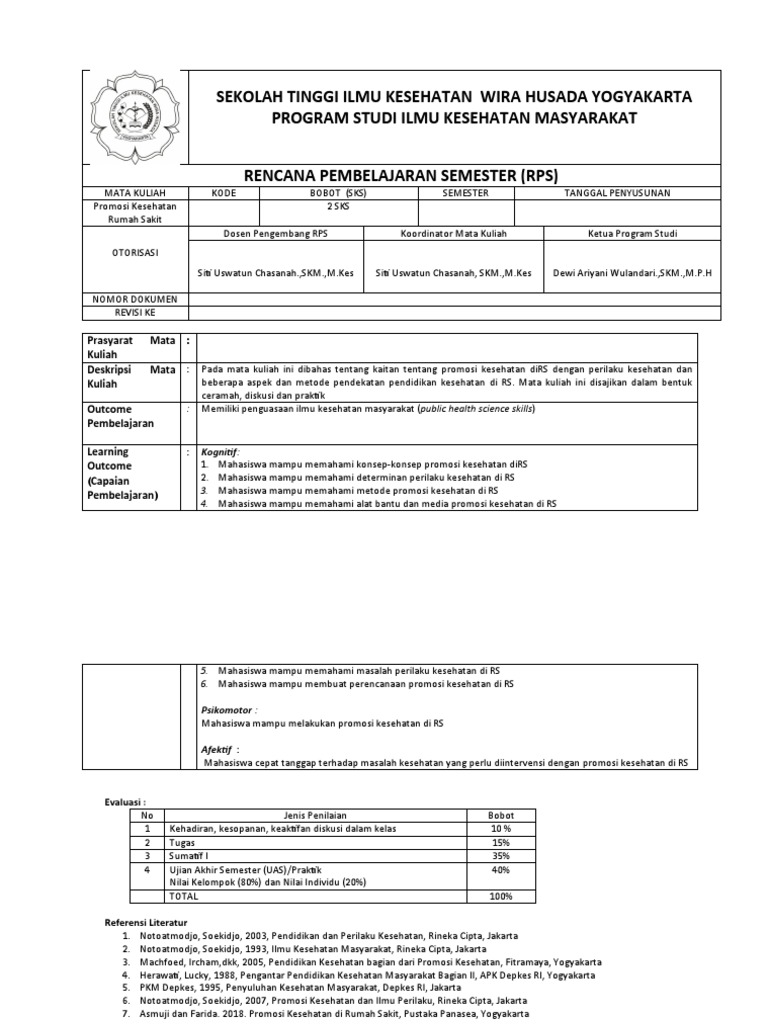 RPS Promkes Di RS (2021) | PDF