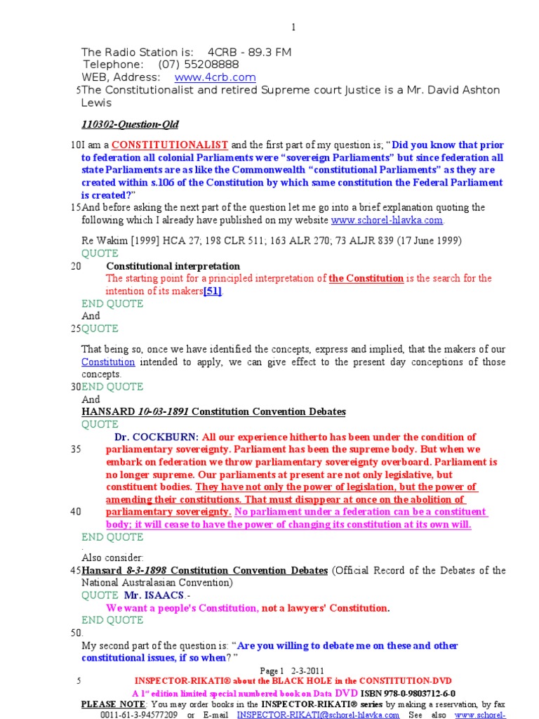 110302-Question For Retired Supreme Court Justice Is A Mr. David Ashton ...