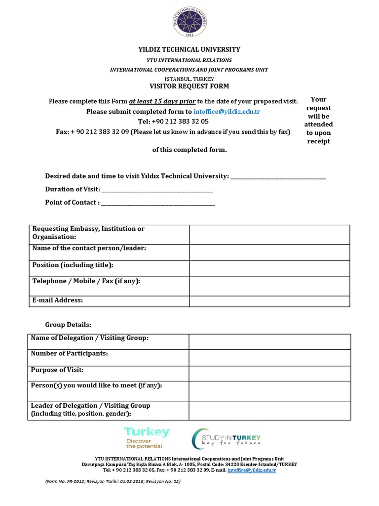 FR-0012-International Cooperations and Joint Programs Unit Visitor ...