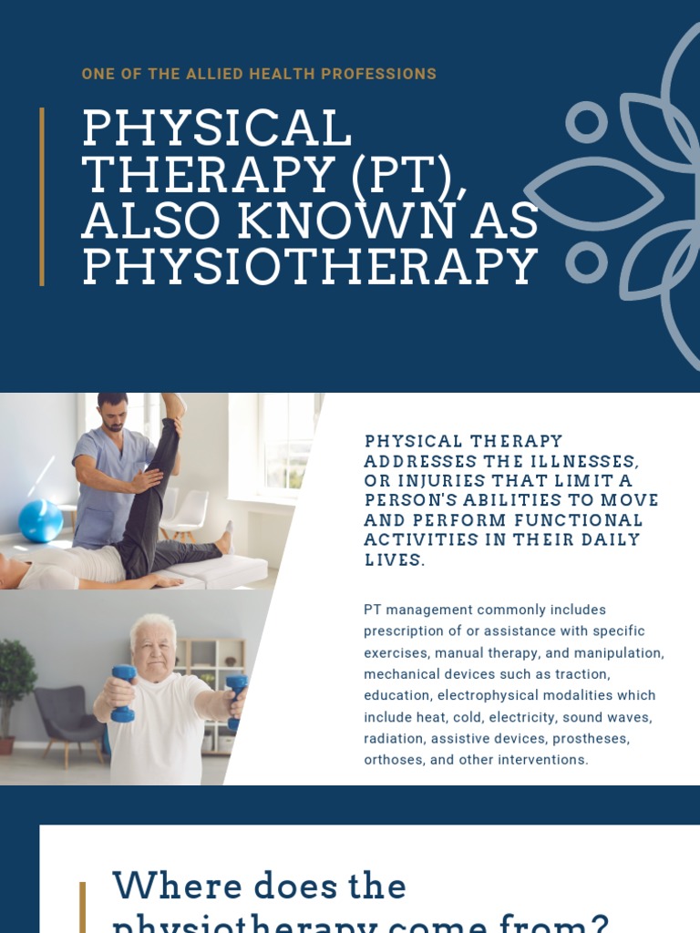 Overview of Physical Therapy Practices | PDF | Physical Therapy ...