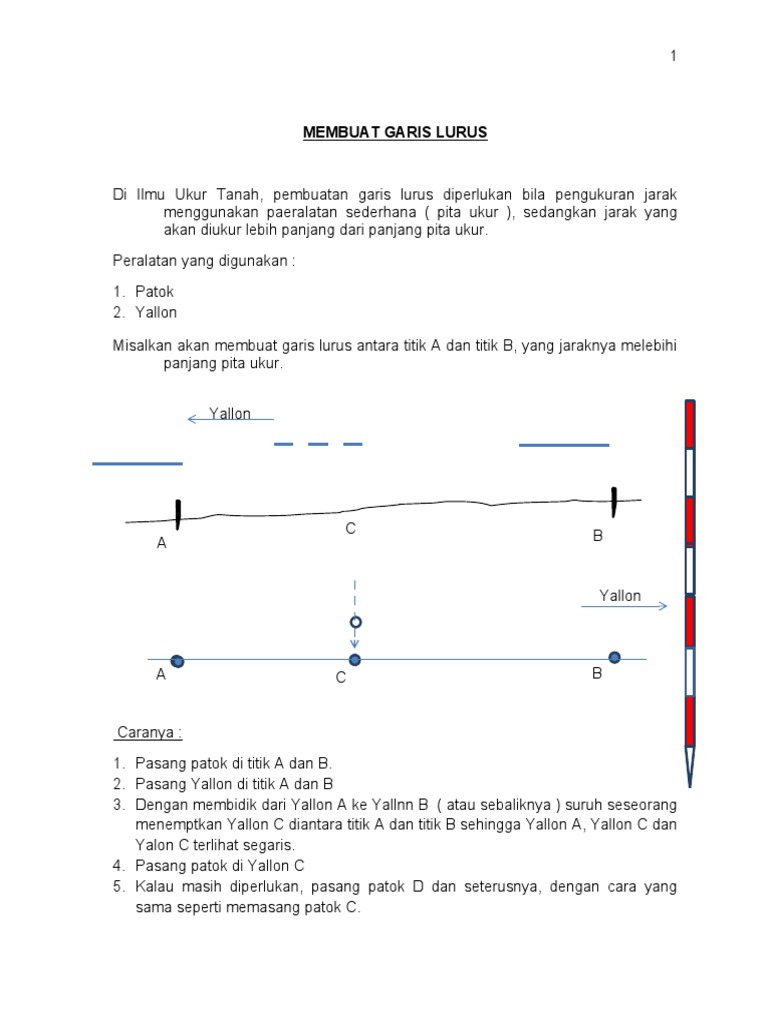 Membuat Garis Lurus | PDF