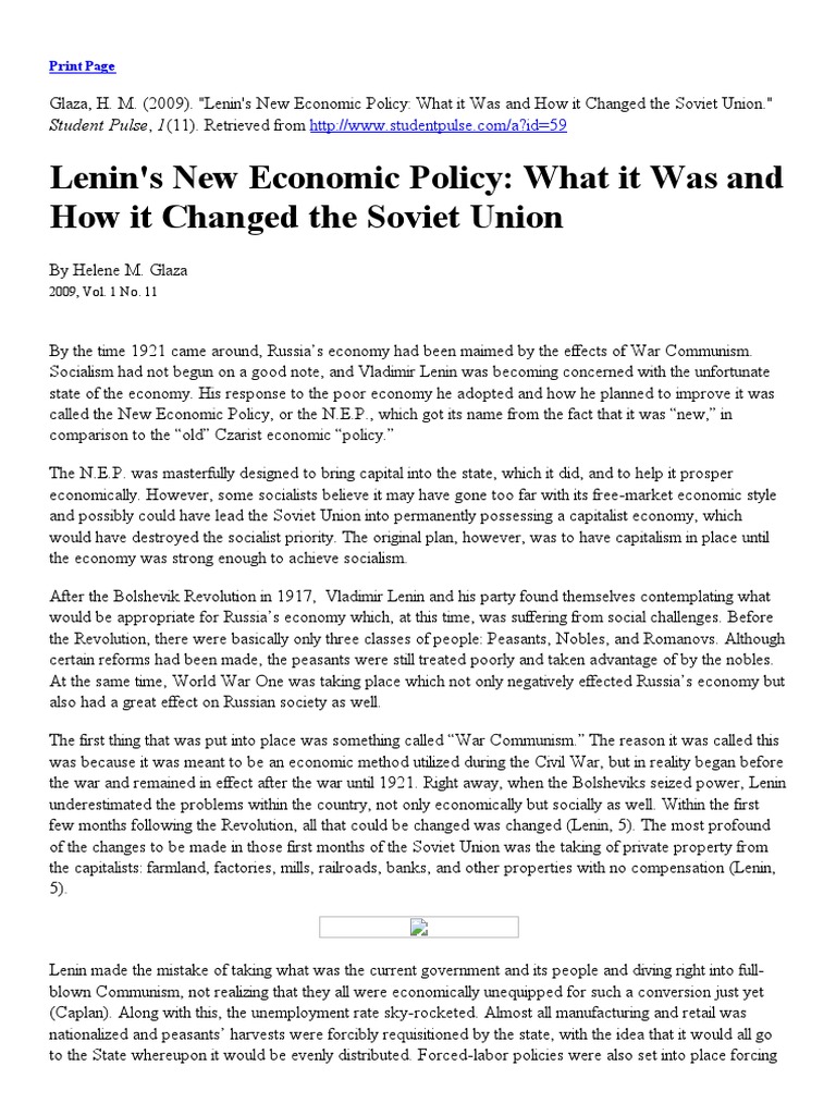 NEP Main | Download Free PDF | Communism | Vladimir Lenin