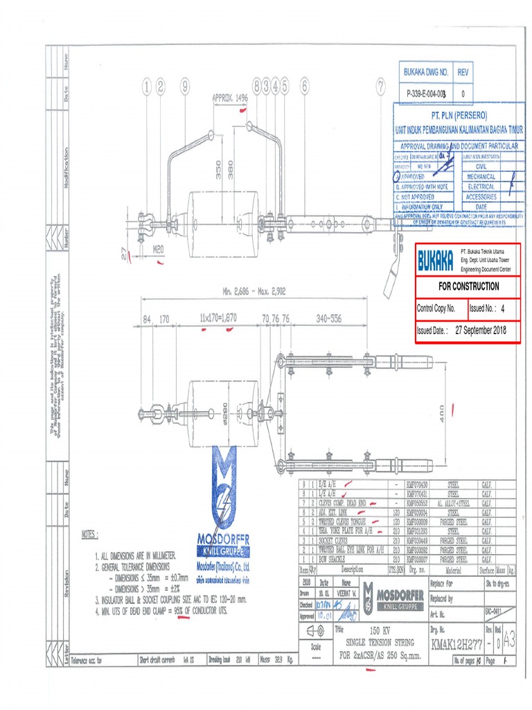 08 Single Tension String Set (NEN) For Construction | PDF