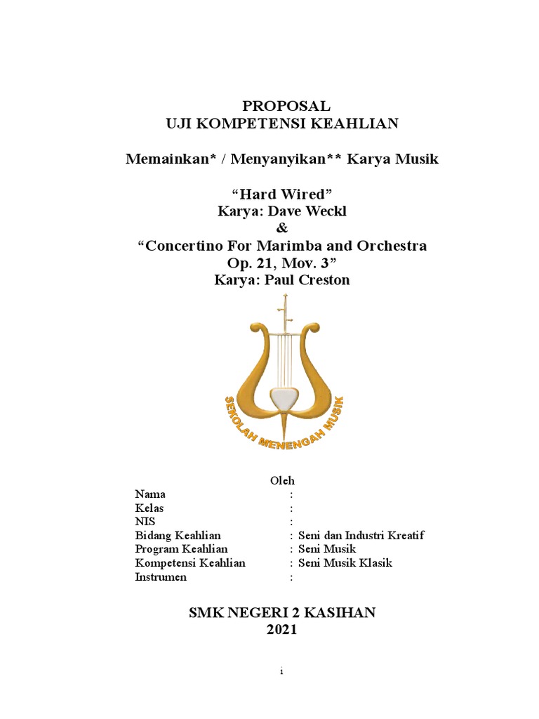 2021 Sistematika Proposal Ukk | PDF | Seni