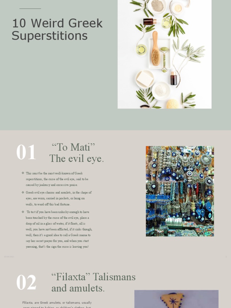 10 Weird Greek Superstitions | PDF | Amulet