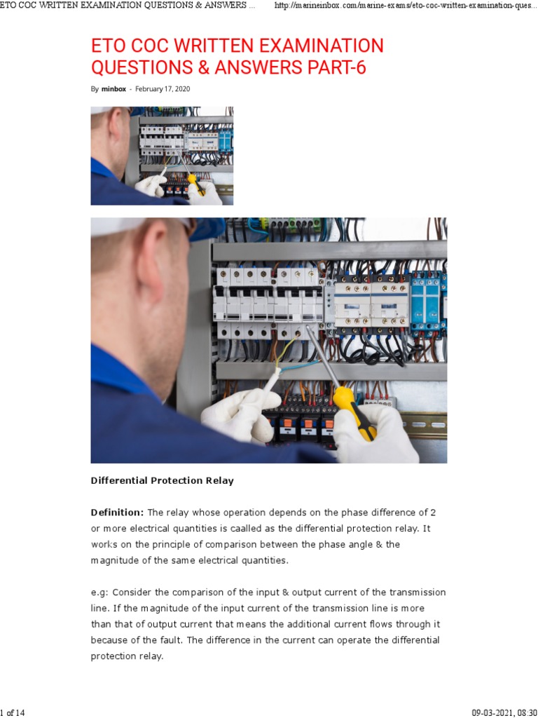 Eto Coc Written Examination Questions & Answers Part-6: by Minbox - February 17, 2020 | PDF ...
