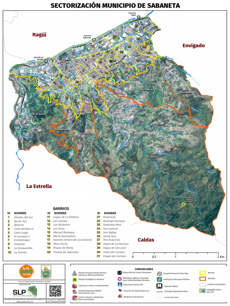 Mapa Municipal Sectorizacion 70 100 | PDF | Deportes