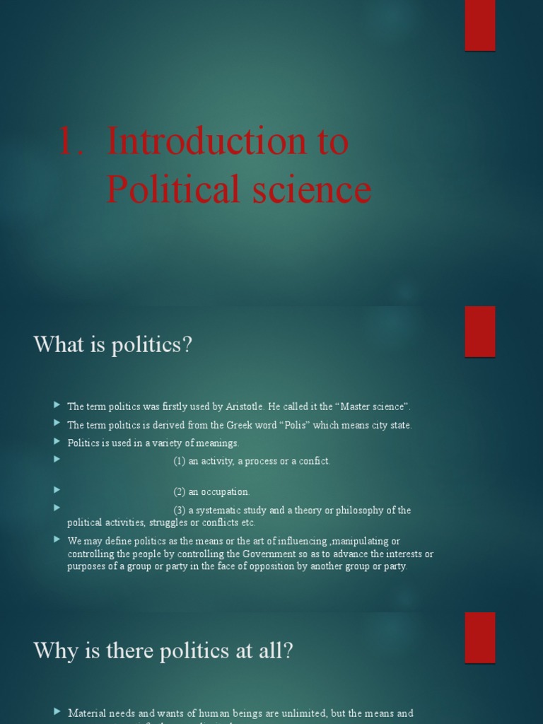 Introduction to Political Science | PDF | Political Science | Science