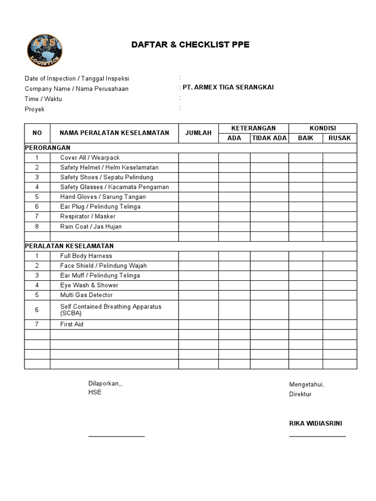 Check List Apd | PDF