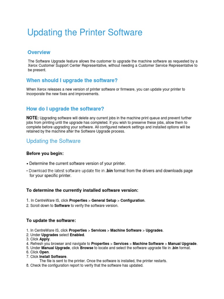 WC5325!30!35 Firmware Installation Instructions | PDF