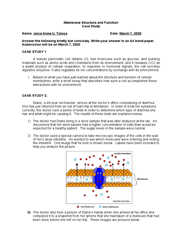 Membrane Transport in Action: Understanding Osmotic Diarrhea Through a ...