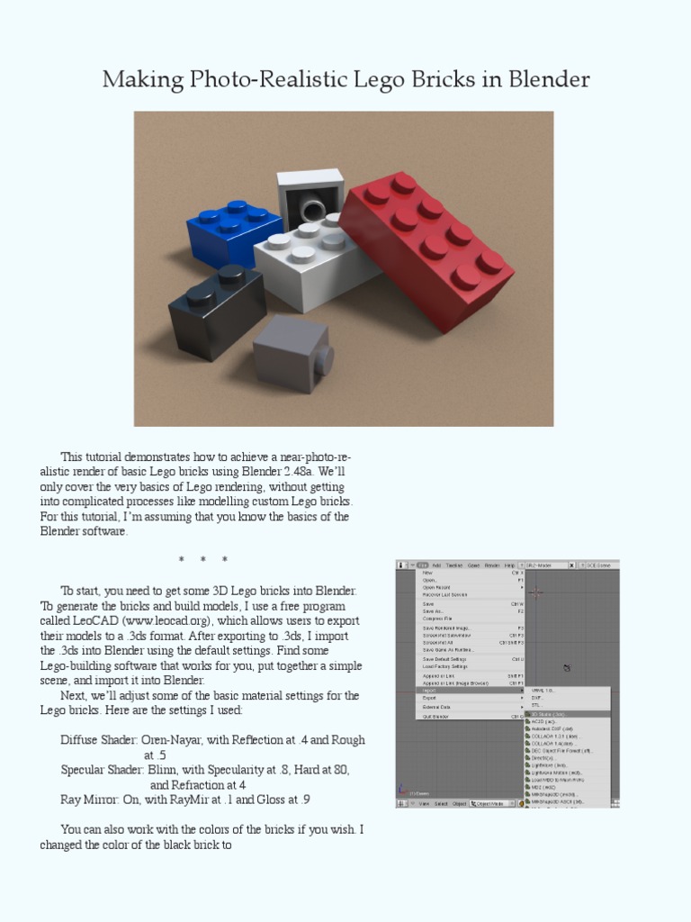 Bricks Tutorial | Download Free PDF | Rendering (Computer Graphics ...
