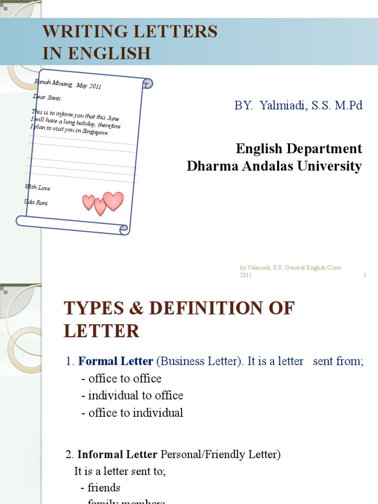 Writing English Letter | PDF | Human Communication | Rules