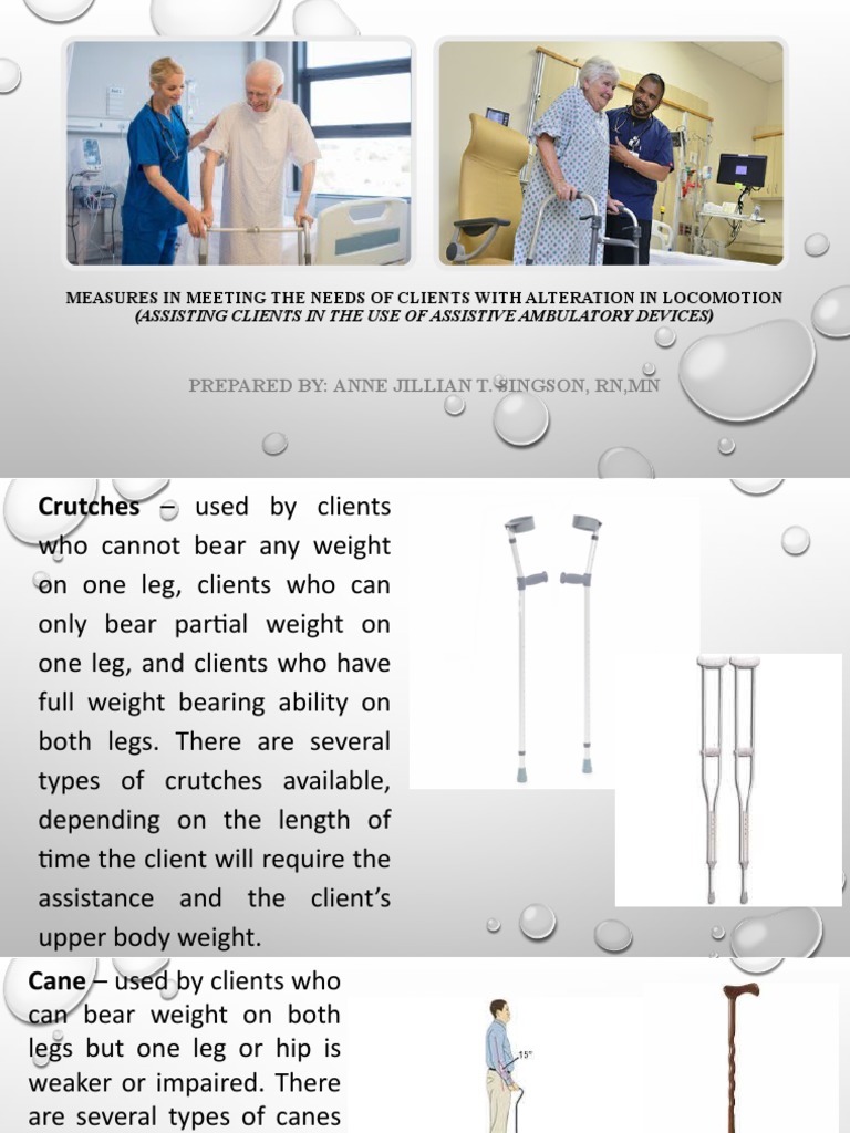 Assisting in Ambulatory Devices - Singson - Ortho Midterm | PDF ...