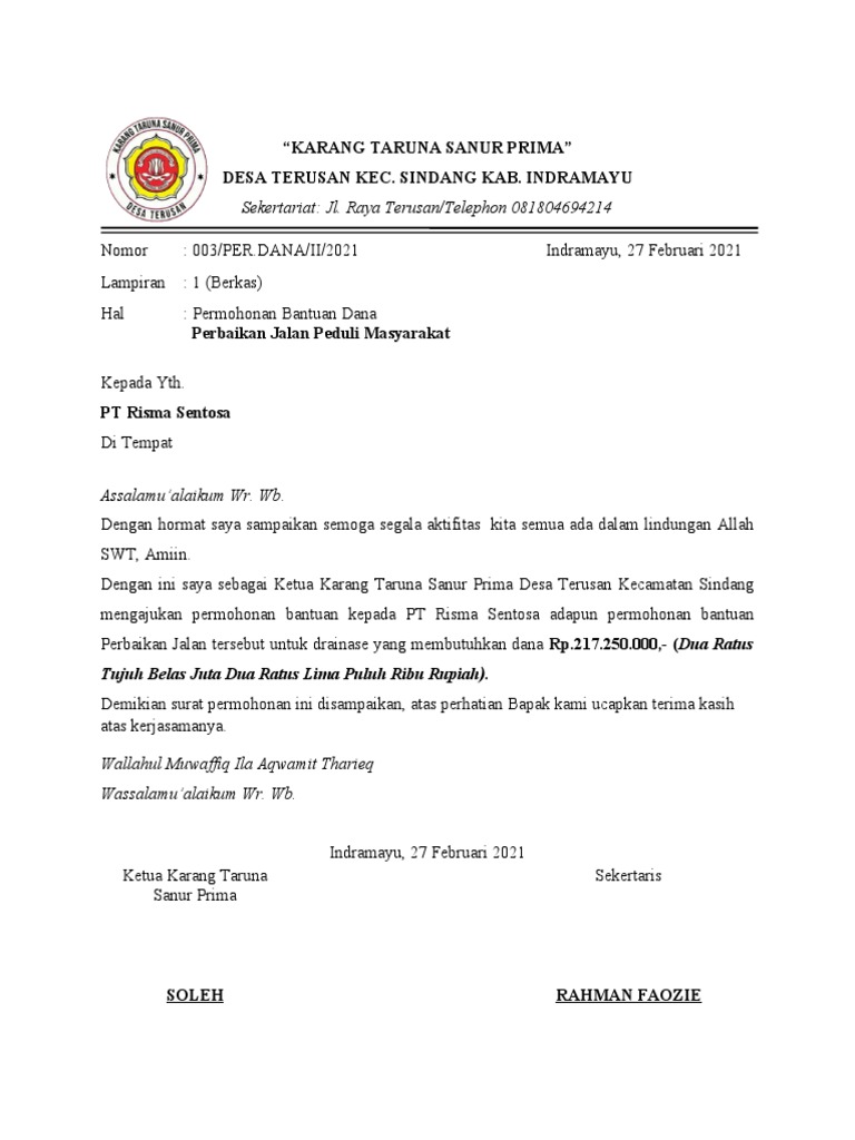 Proposal Perbaikan Jalan Pdf