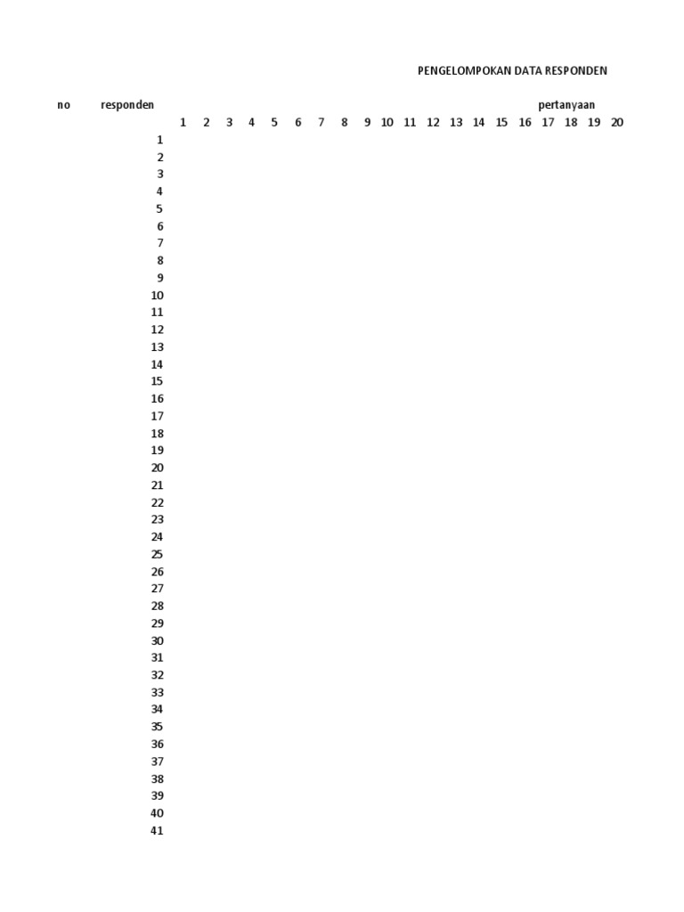 Tabulasi Data Responden SMD | PDF