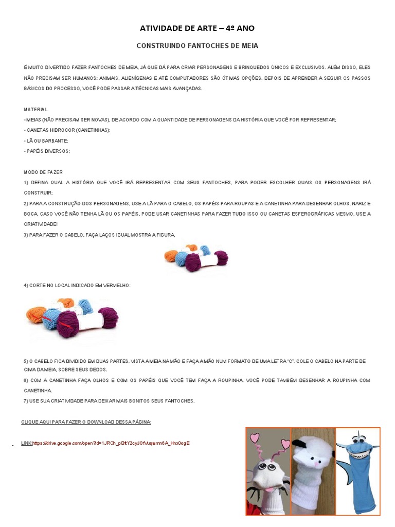 Atividade de Arte - 4º Ano | PDF