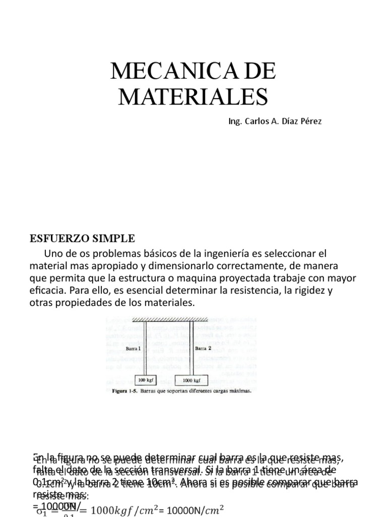 Esfuerzo Simple | PDF