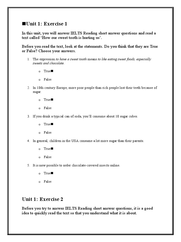 Unit 1 - Reading-Fin | PDF | Sugar | Diet & Nutrition