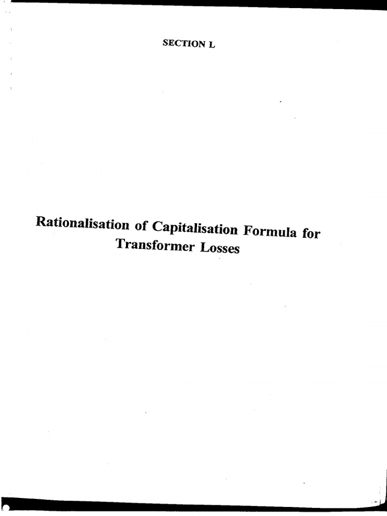 Transformer Losses | PDF