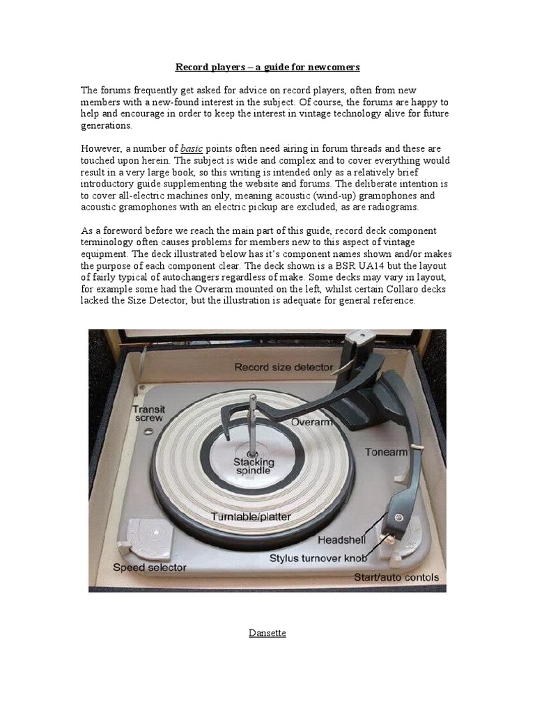 Vintage Record Players | PDF