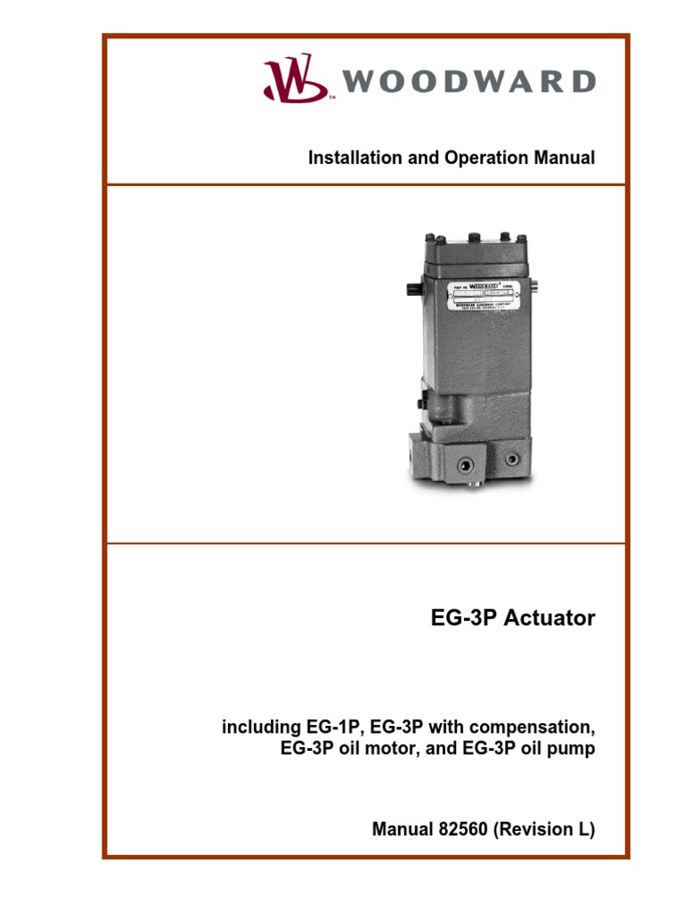 Installation and Operation Manual: EG-3P Actuator | PDF | Actuator | Valve
