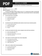 Escala Hospitalar de Ansiedade e Depressão (Hospital Anxiety and ...