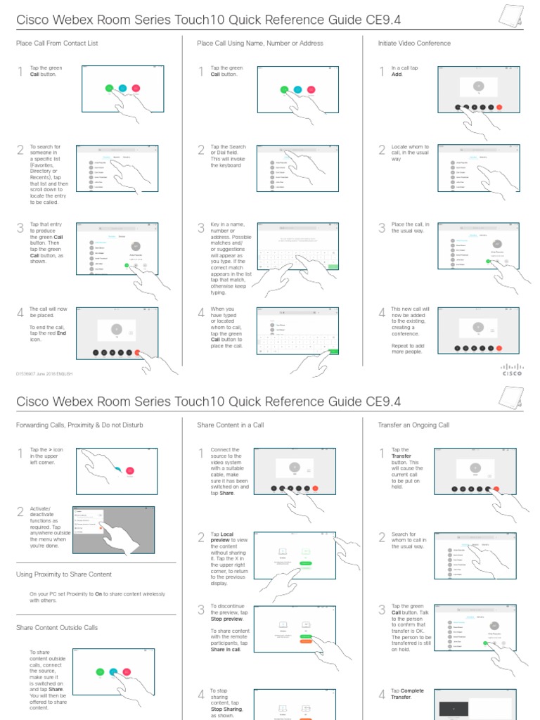 Cisco TelePresence MX, SX and Room Series Quick Reference Guide For ...
