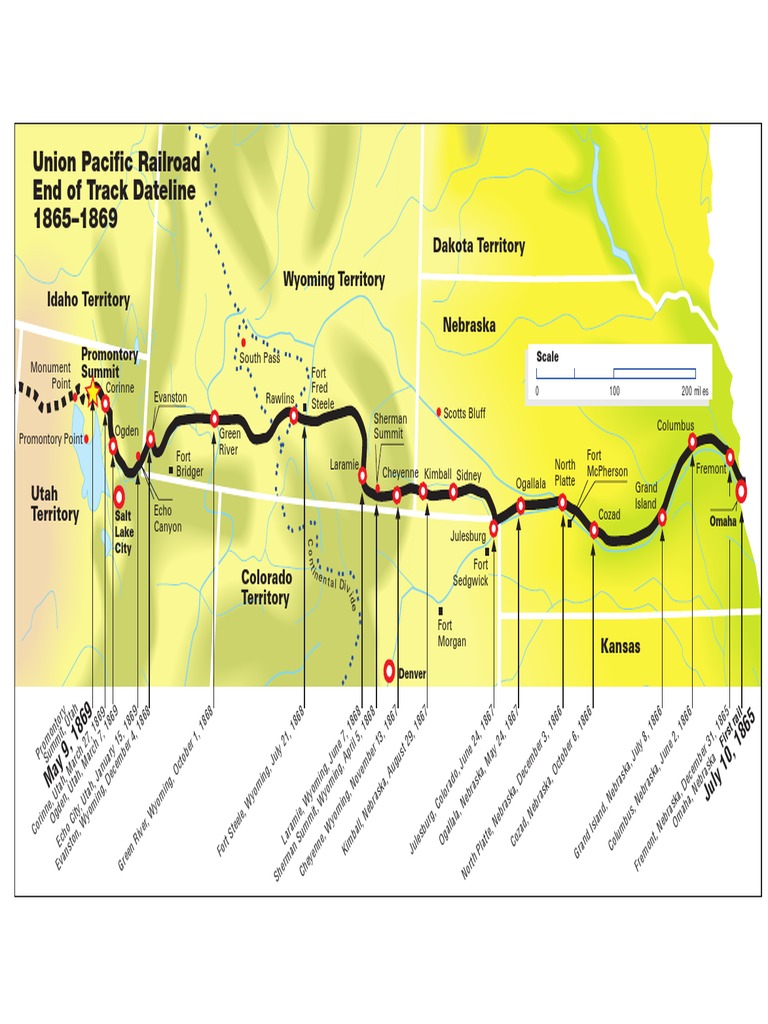 Union Pacific Railroad End of Track Dateline 1865-1869: Dakota ...