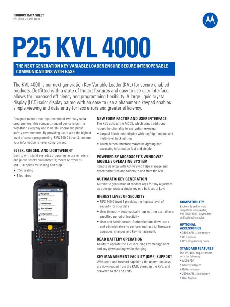 P KVL: The Next Generation Key Variable Loader Ensure Secure ...