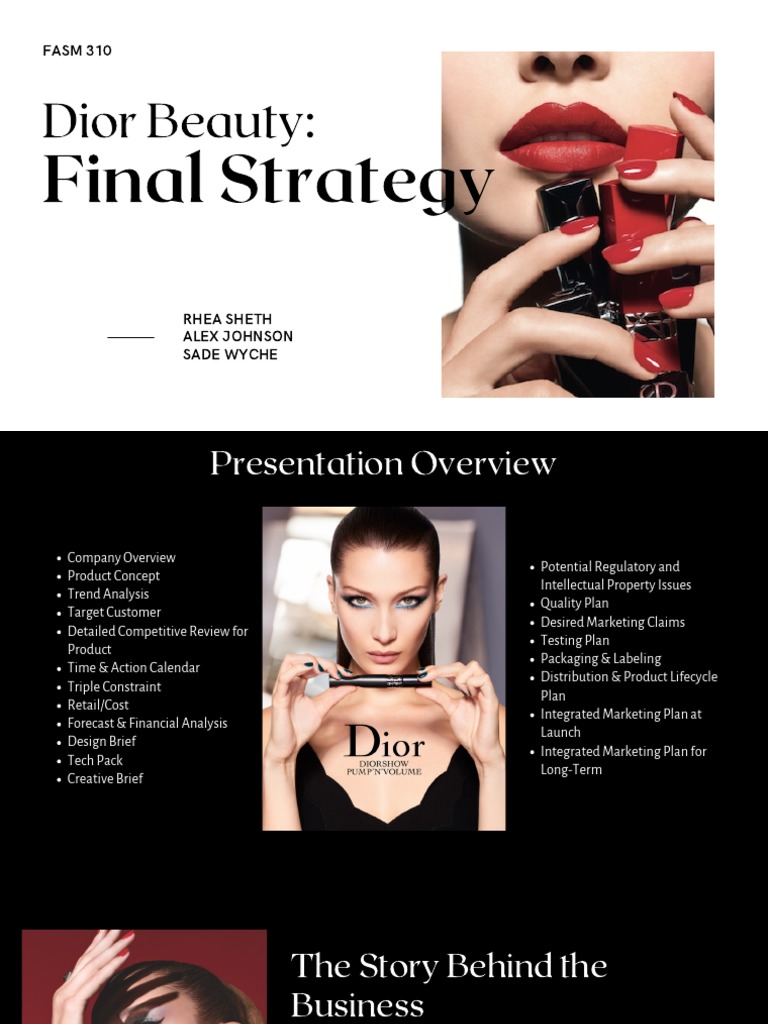 Dior Product Development Presentation | PDF | Marketing Communications ...