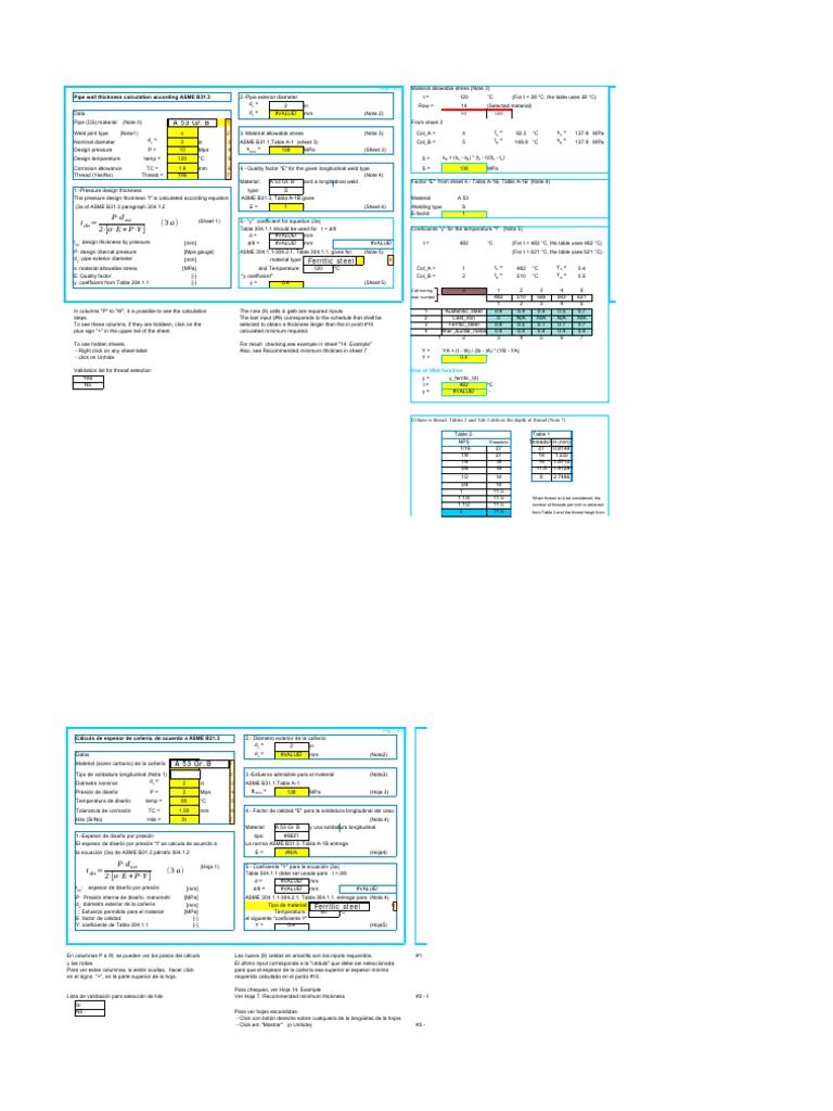 Pipe Wall Thickness Calculation Guide | PDF | Pipe (Fluid Conveyance ...