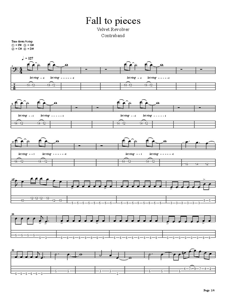 Velvet Revolver - Fall To Pieces (Ver 5) | PDF | Rock Albums