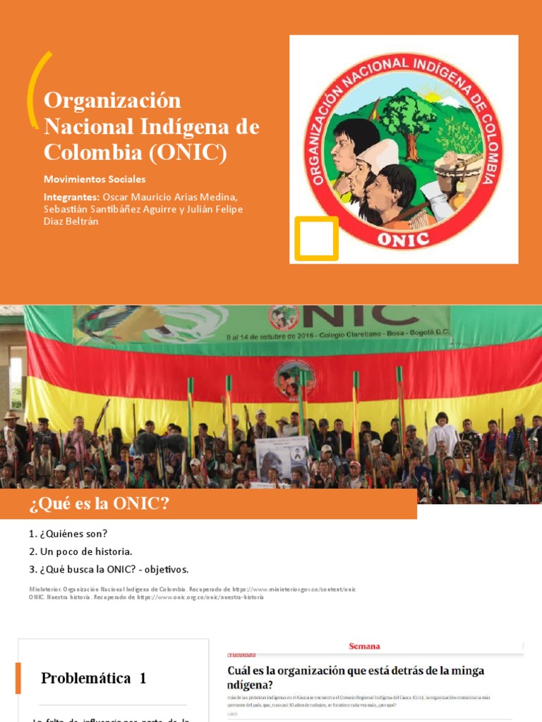 Organización Nacional Indígena de Colombia ONIC | PDF | Science ...