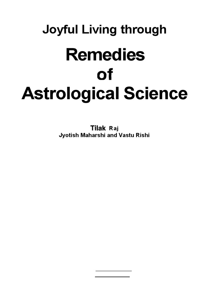Astrological Remedies Guide | PDF | Planets In Astrology | Astrology
