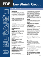 Masterflow 160A: Aluminium Free Expanding Grout Fluidifier | PDF ...