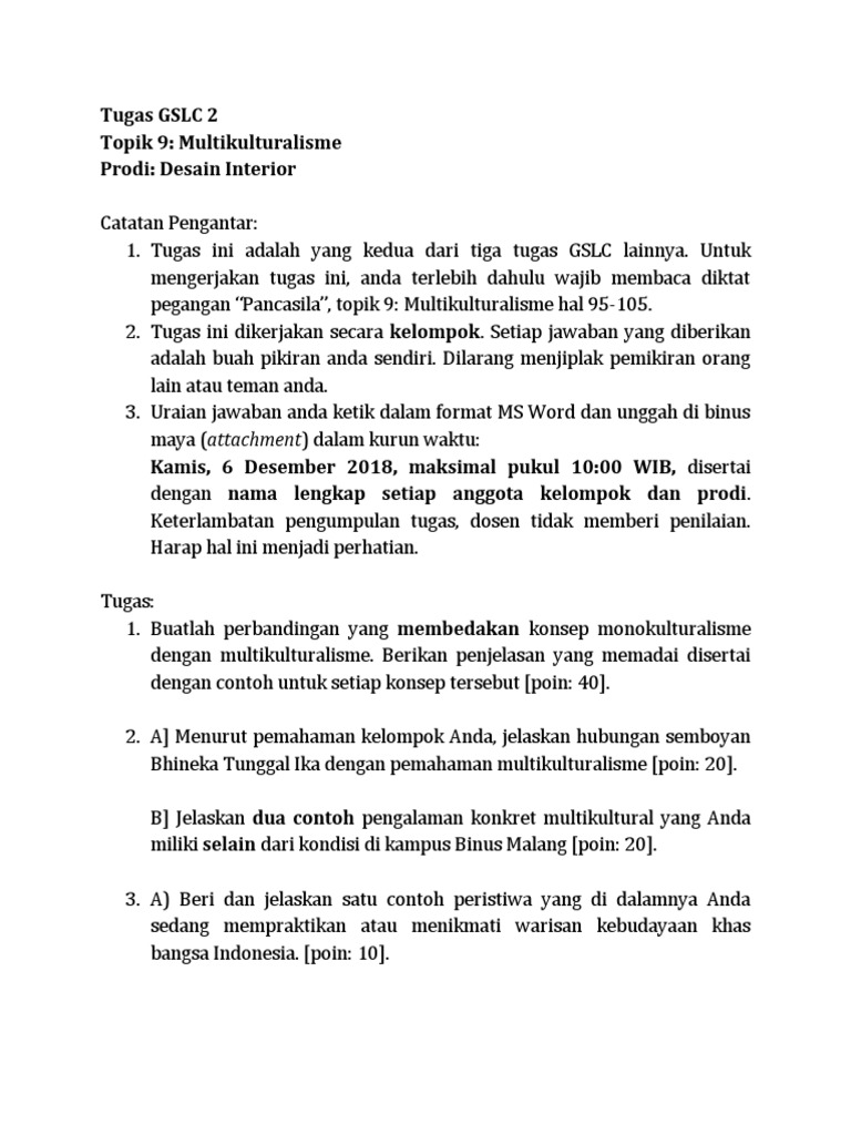 Multikulturalisme Di Indonesia | PDF